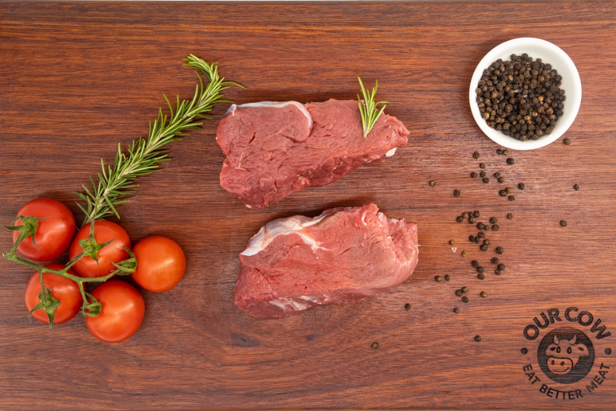 2 Grass Fed Eye Fillet Steaks | Our Cow